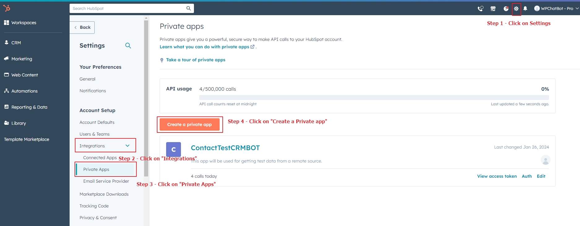 HubSpot CRM Integration – KBx ChatBot Pro Docs